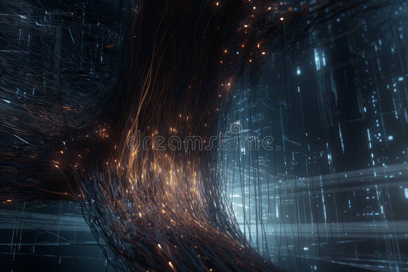 High Speed Data Transfer. Generate Ai Stock Illustration - Illustration ...