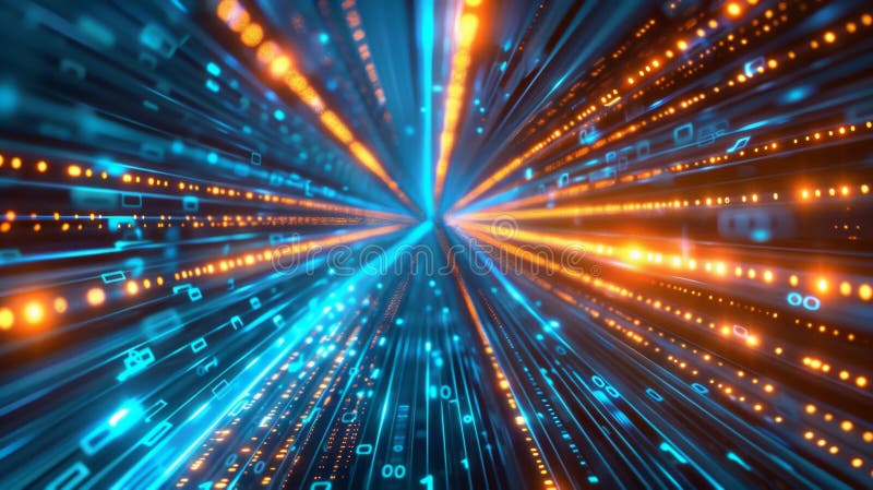 High-Speed Data Transmission, Generative AI Stock Image - Image of ...