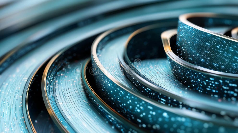 High-speed Data Transmission Technology Using Optical Fibers Stock ...