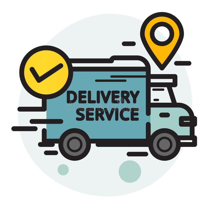 High Speed Delivery Service Available - Icon Stock Illustration ...