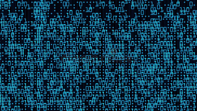 High Speed Digital Binary Data Flickering Background 4k Animation Stock ...