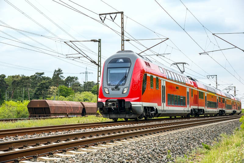 Modern high speed train stock photo. Image of bullet - 184529260
