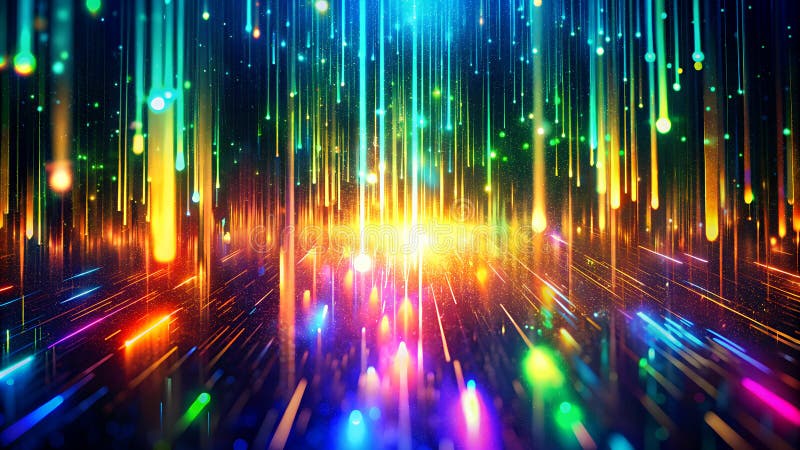 Modern Abstract High-speed Energy Light Lines are Falling Down ...