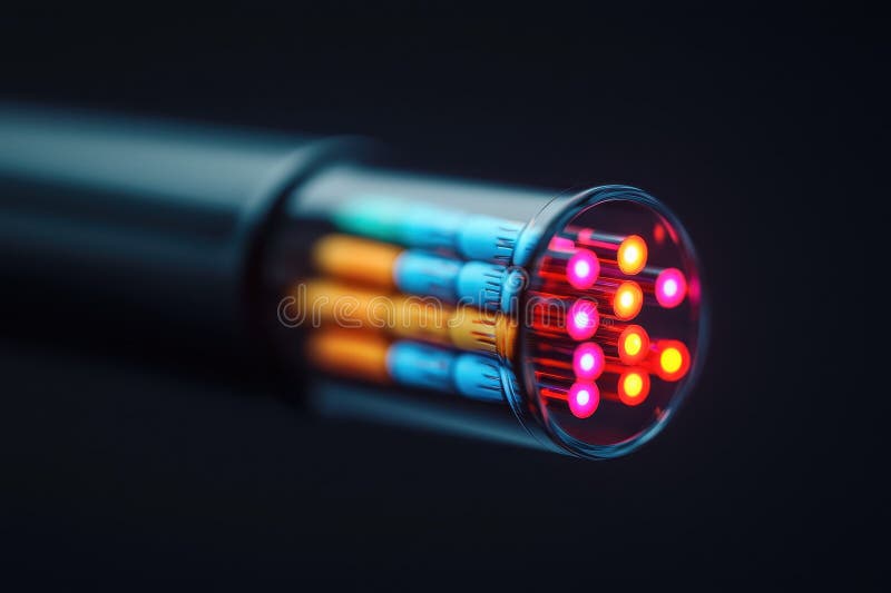 High Speed Fiber Optic Cable Data Transfer Technology Network ...