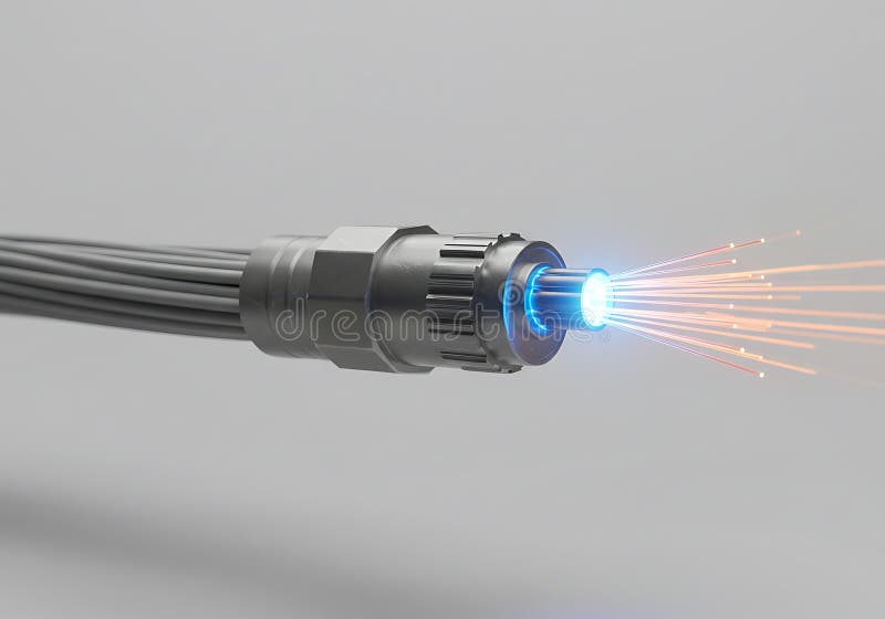 High-Speed Fiber Optic Cable Transmission Data Transfer Technology ...