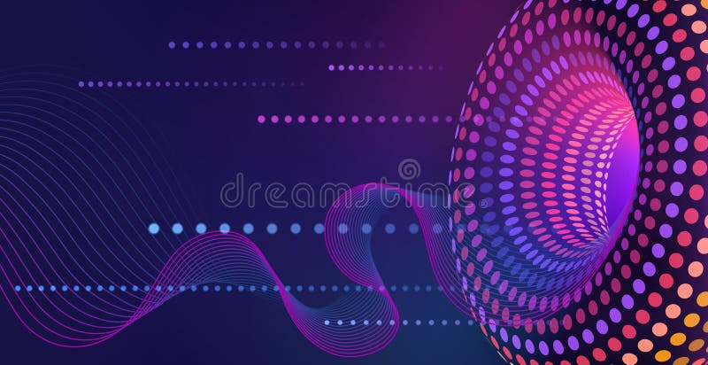 High-speed Flow and Transmission of Big Data, Internet Network. Digital ...