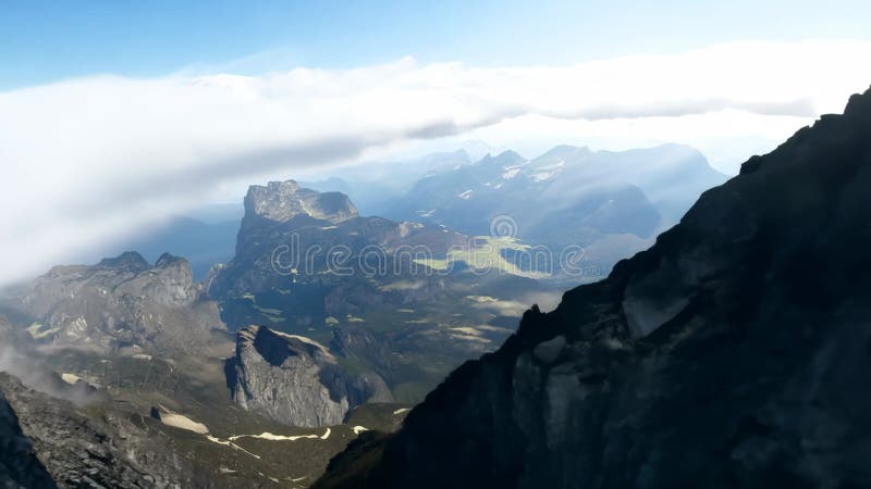 A High-speed Fly-through Over Rugged Mountain Peaks with Dramatic ...