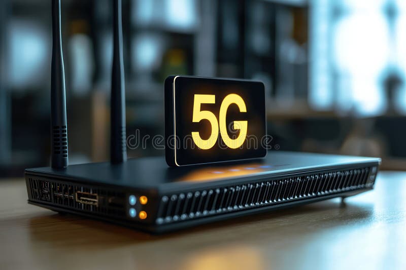 High Speed 5G Wireless Router Showcasing Modern Technology in Home ...