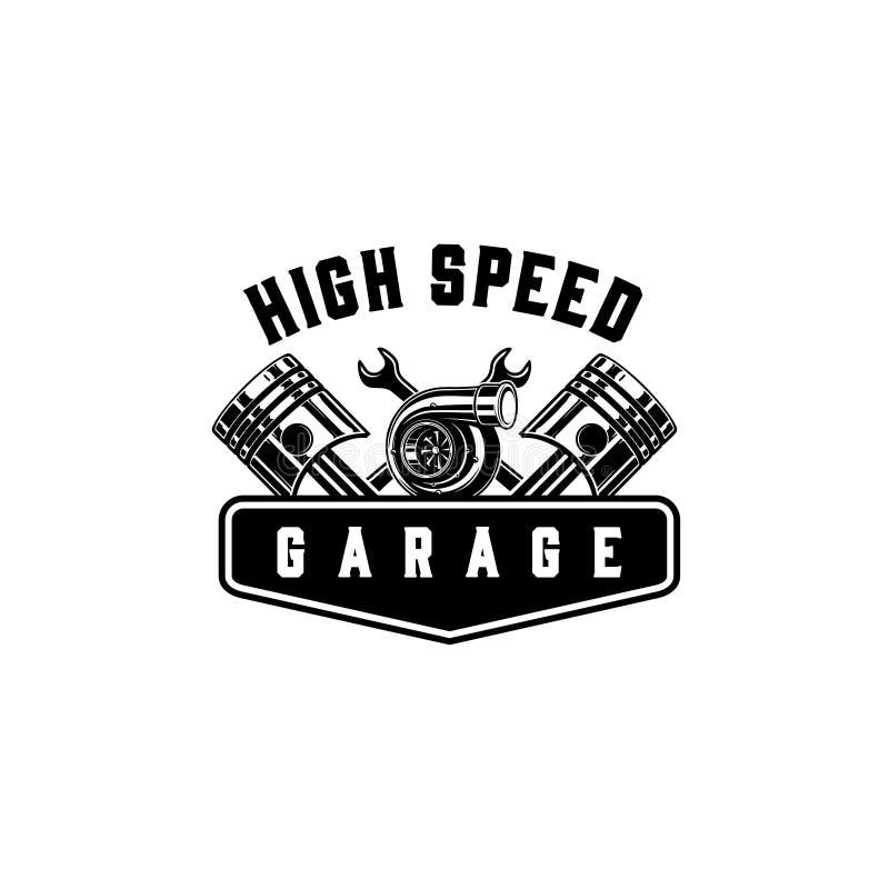 High Speed Garage Illustration Vector Stock Vector - Illustration of ...
