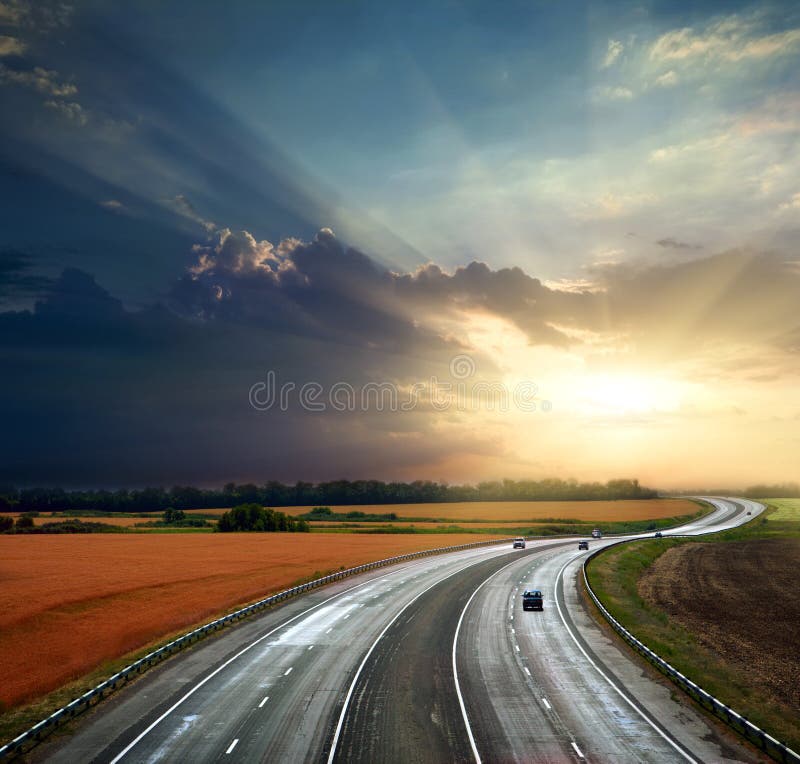 High-speed highway stock photo. Image of russia, idyllic - 15173068