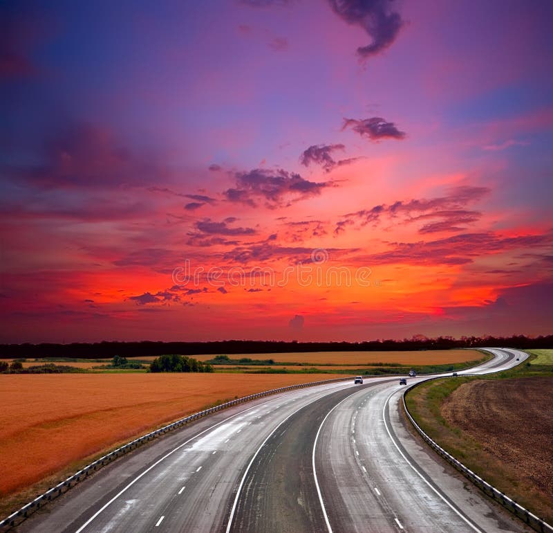 High-speed highway stock photo. Image of road, asphalt - 17311366