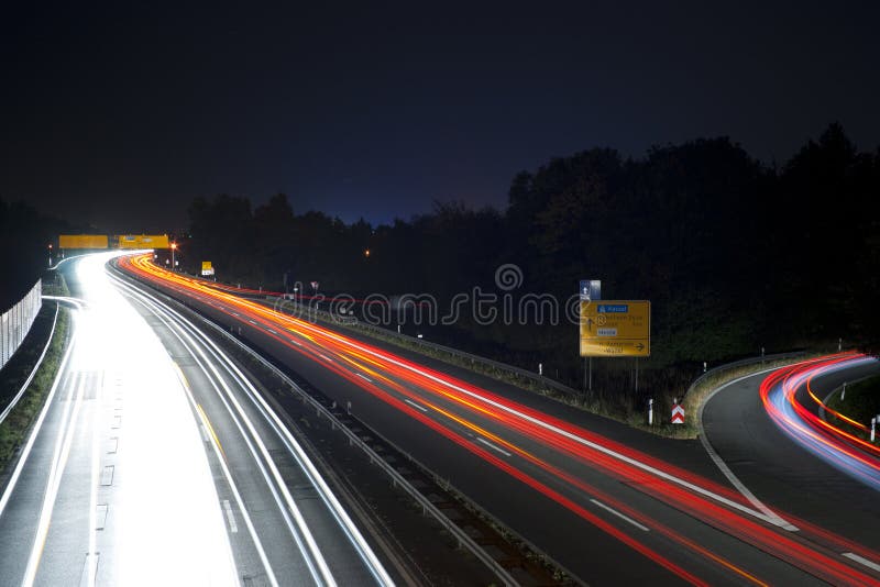 High-speed highway stock photo. Image of lines, headlights - 23576860
