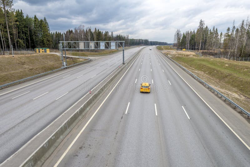 High-speed Highway Moscow St. Petersburg Stock Image - Image of modern ...