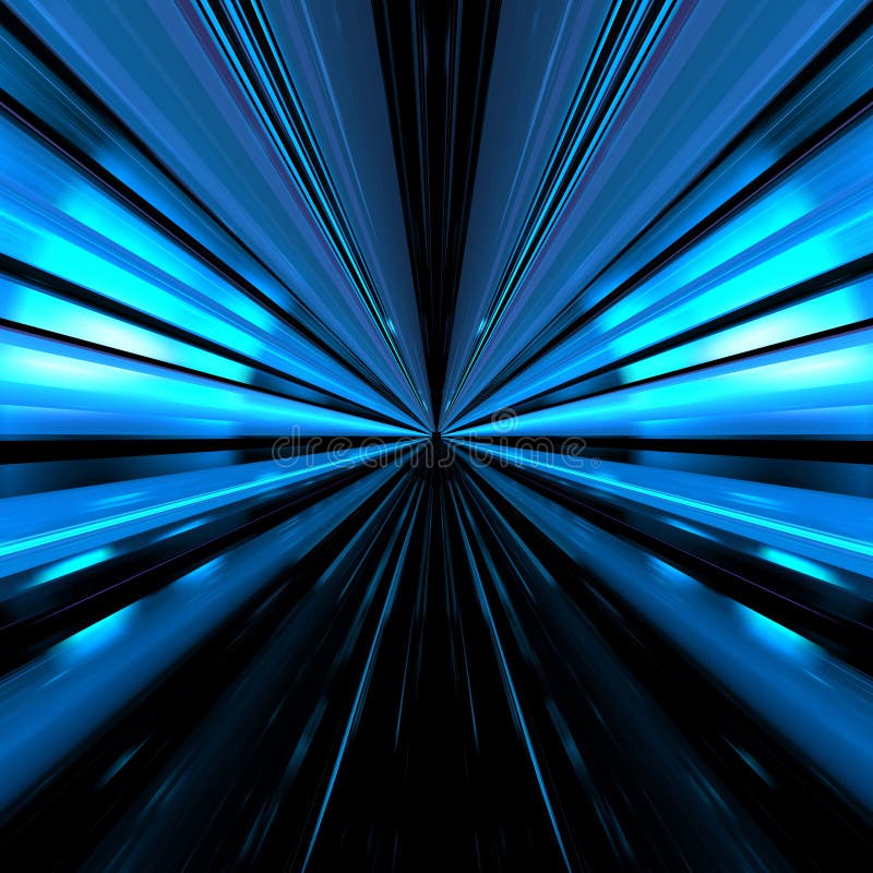 High-speed Hyper Jump in Space, Accelerated Movement in the Tunnel ...