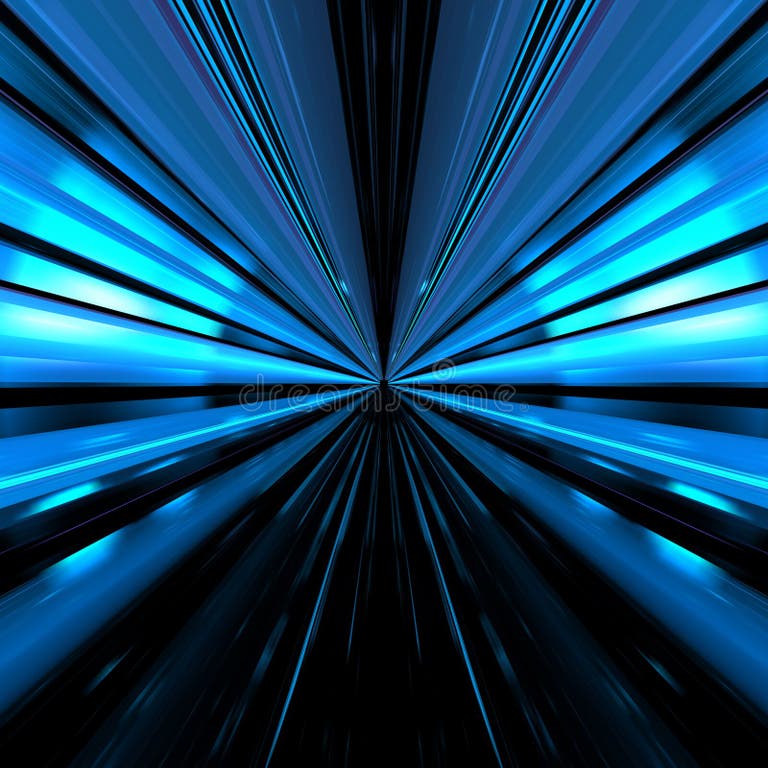 High-speed Hyper Jump in Space, Accelerated Movement in the Tunnel ...