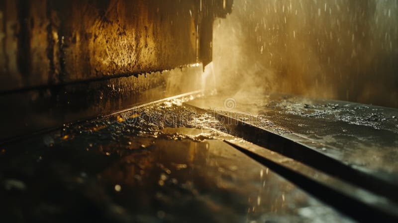 High-Speed Industrial Laser Cutter Slicing through Material Stock ...