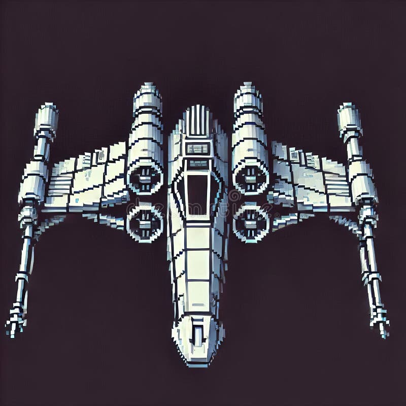 High-Speed Intergalactic Fighter Stock Illustration - Illustration of ...