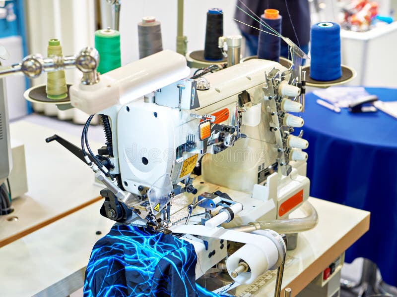 Interlock Stitch Sewing Machine Stock Image - Image of dials, digital ...