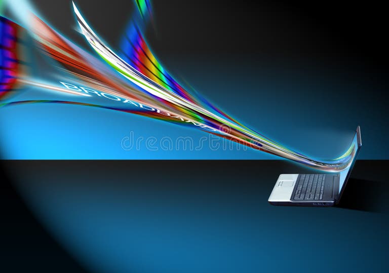 High Speed Internet stock illustration. Illustration of computer - 13682075