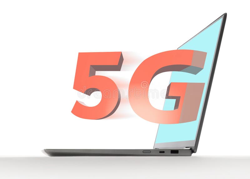 High Speed Internet Access with 5G Network. Stock Photo - Image of cell ...