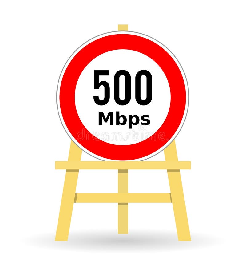 High Speed Internet As a Road Sign Stock Vector - Illustration of ...