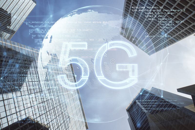 High Speed Internet Connection and Communication Network Concept with ...