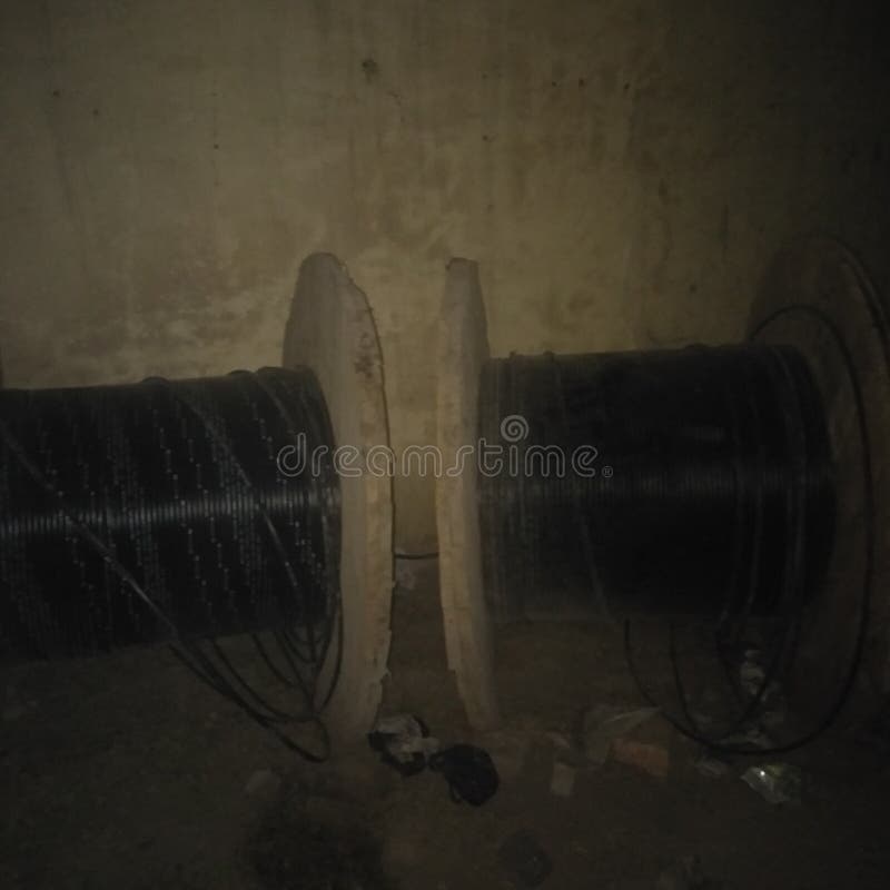 High Speed Internet Connection Ofc Cable Drum Stock Photo - Image of ...