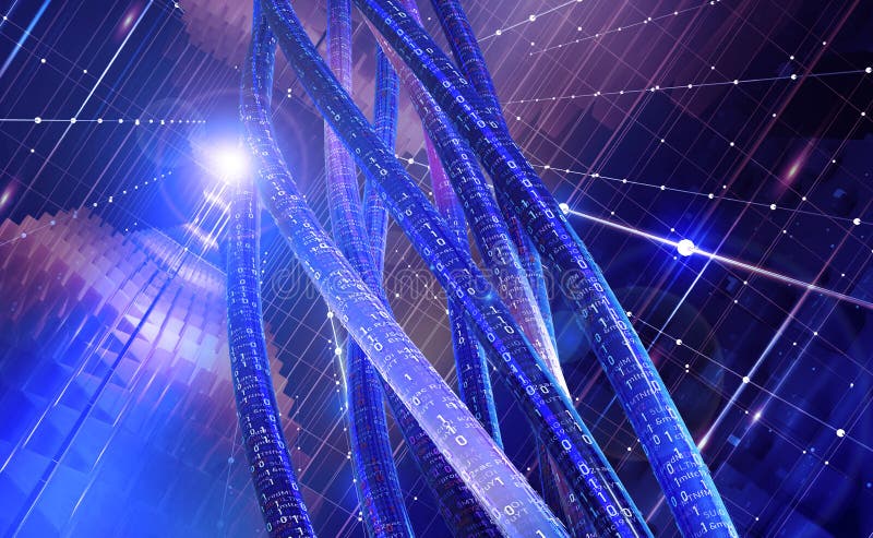 High Speed Internet Technology. Portal 3D Illustration Stock ...