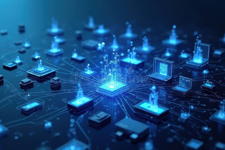 High Speed Internet Graphics and Modern Tech Stock Illustration ...