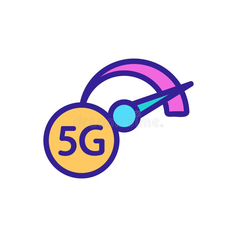 High Speed Internet Access Color Icon Vector Illustration Stock Vector ...