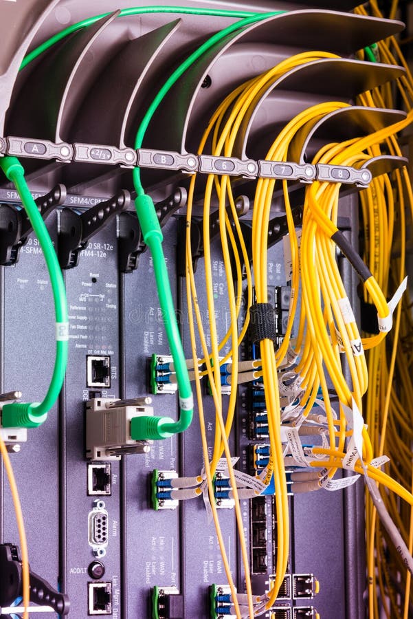 High Speed Internet Provider Router Stock Photo - Image of optics ...