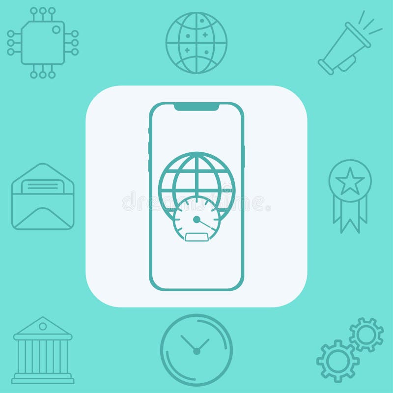 High Speed Internet Vector Icon Sign Symbol Stock Illustration ...