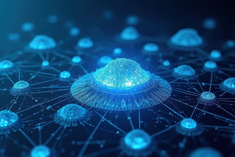 High Speed Internet Visualization on Modern Tech Stock Illustration ...