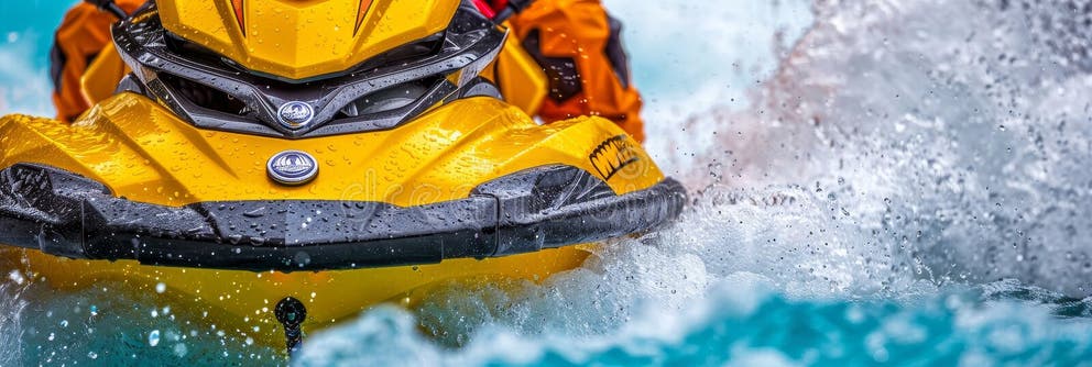 High Speed Jet Ski Maneuvering Dynamically through the Waves in Action ...