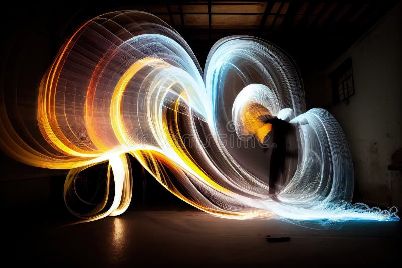 High-speed Light Painting on a Long Exposure, with the Source of Light ...