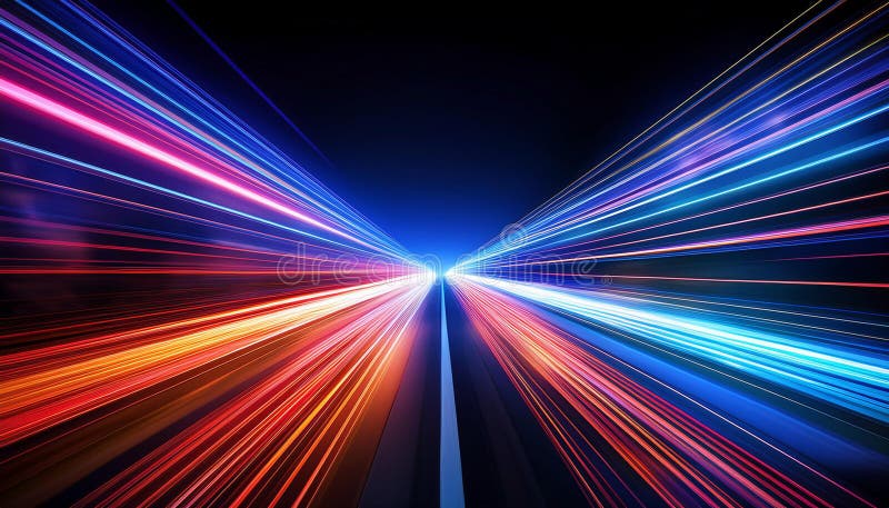 High-Speed Light Tail: Dynamic Motion and Illumination Stock ...