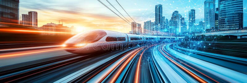 High-Speed Maglev Train through Smart City with Digital Network ...