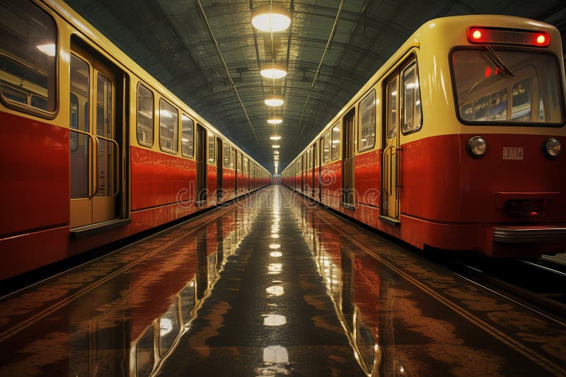 High-speed Metro Railway. Generate Ai Stock Image - Image of europe ...