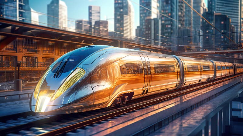 High-speed Modern Express Passenger. Modern Technology, Transport ...