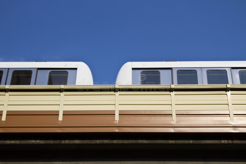 High Speed Monorail Train, Taipei, Taiwan Stock Image - Image of ...