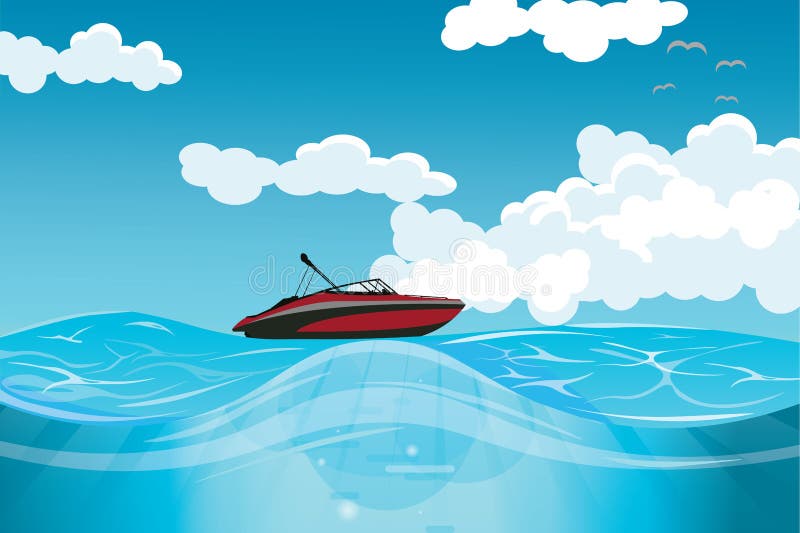 High Speed Motor Boat Stock Illustrations – 443 High Speed Motor Boat ...