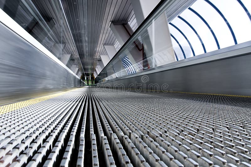 High-speed Moving Escalator Stock Image - Image of hall, building: 16161497
