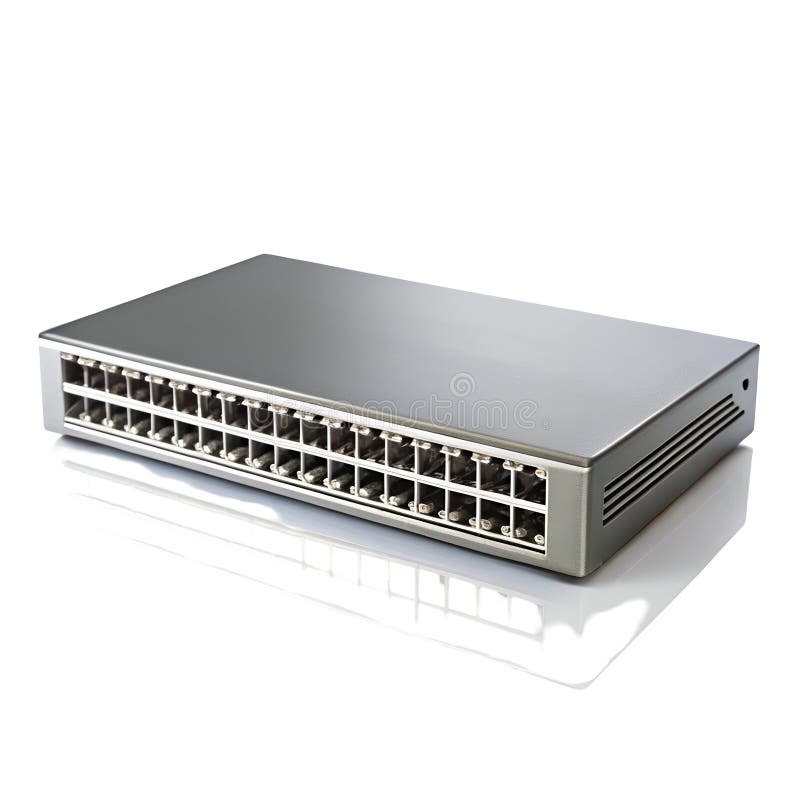 High-Speed Network Switch for Offices Stock Illustration - Illustration ...
