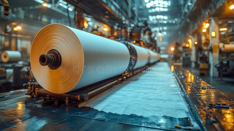 High-speed Paper Processing Machine Producing Large Rolls in an ...