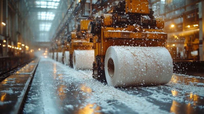 High Speed Paper Processing Machine Producing Large Rolls Industrial ...