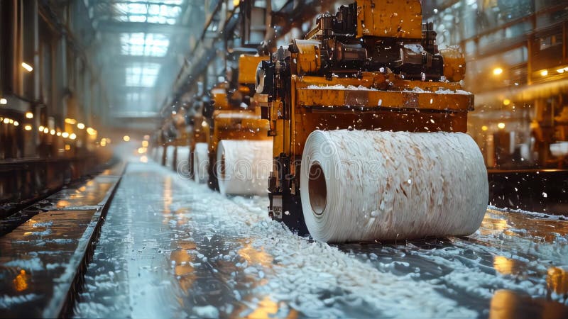 High-speed Paper Processing Machine Producing Large Rolls in an ...