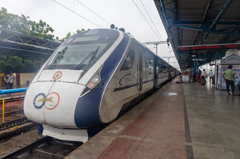 High Speed Passenger Train Standing at Platform during Daytime from ...