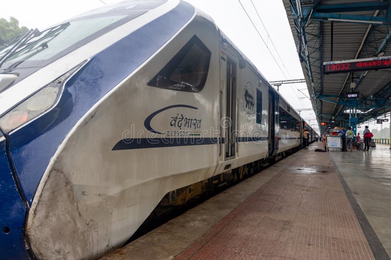 High Speed Passenger Train Standing at Platform during Daytime from ...