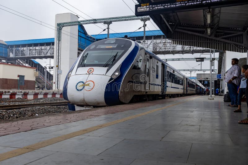 High Speed Passenger Train Standing at Platform during Daytime from ...