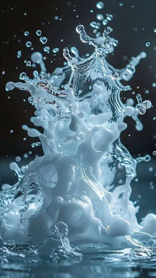 High-speed Photo of Splash in Water Stock Image - Image of freshness ...